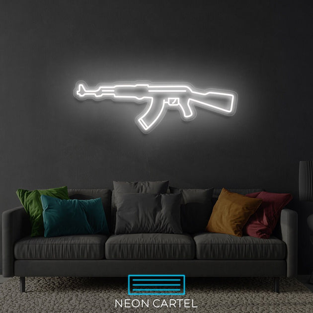 Gun AK-47 Neon LED Sign – neon-cartel